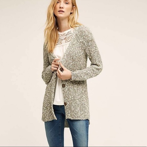 Anthropologie | Sweaters | Angel Of The North Mori Cardigan Gray Green ...